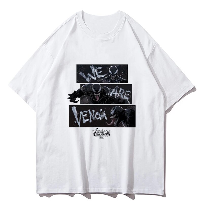 Marvel Venom 2 Somos Dibujos Animados Blancos Para Oversize Putih Blusa ...