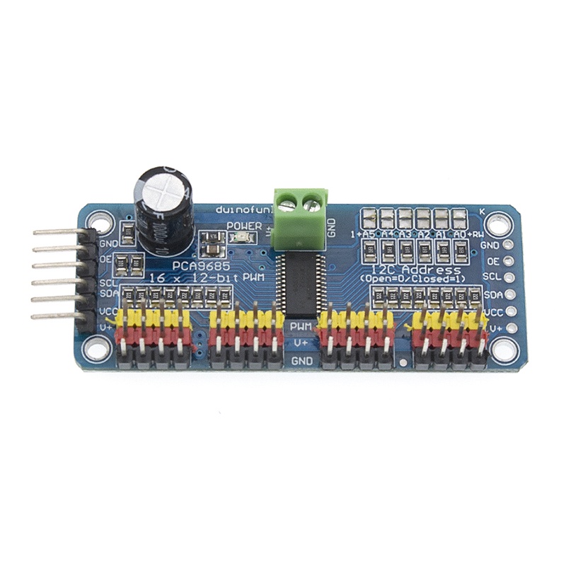 16 Canales PWM/servo Driver-I2C Interfaz PCA9685 Módulo Raspberry pi shield | Shopee México