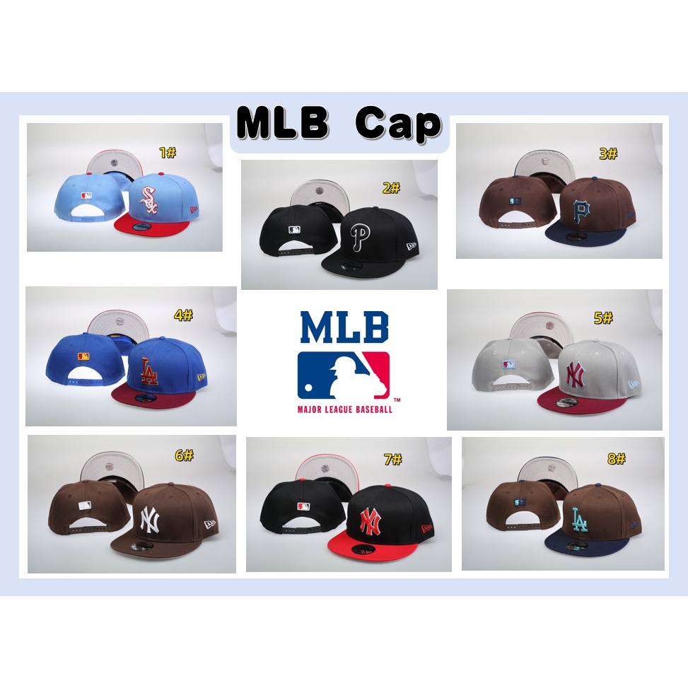 Ajustable Unisex Sombrero De Béisbol MLB Gorra De Alta Calidad Hardtop ...