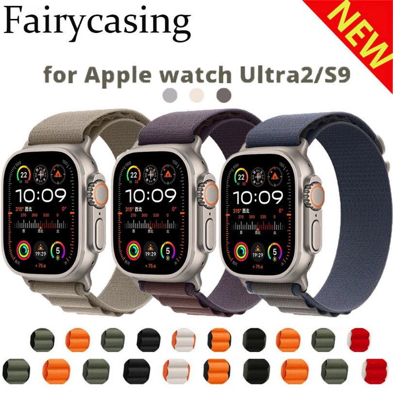 correa Alpine Para Apple watch Ultra 2 Bandas 49mm serie 9 41mm 45mm ...
