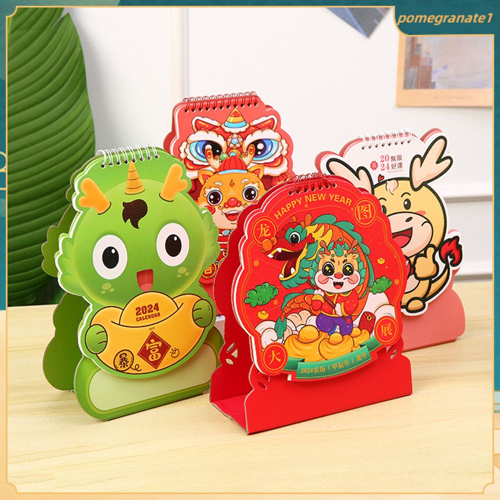 Calendario del año del dragón 2024, Mini calendarios de escritorio con ...