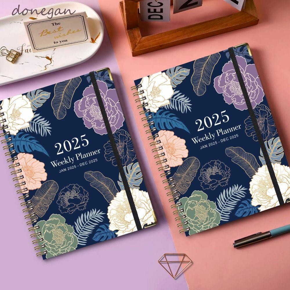 DONEGAN 2025 Agenda Planner Notebook , A5 Diseño Floral 2025 Cuadernos ...