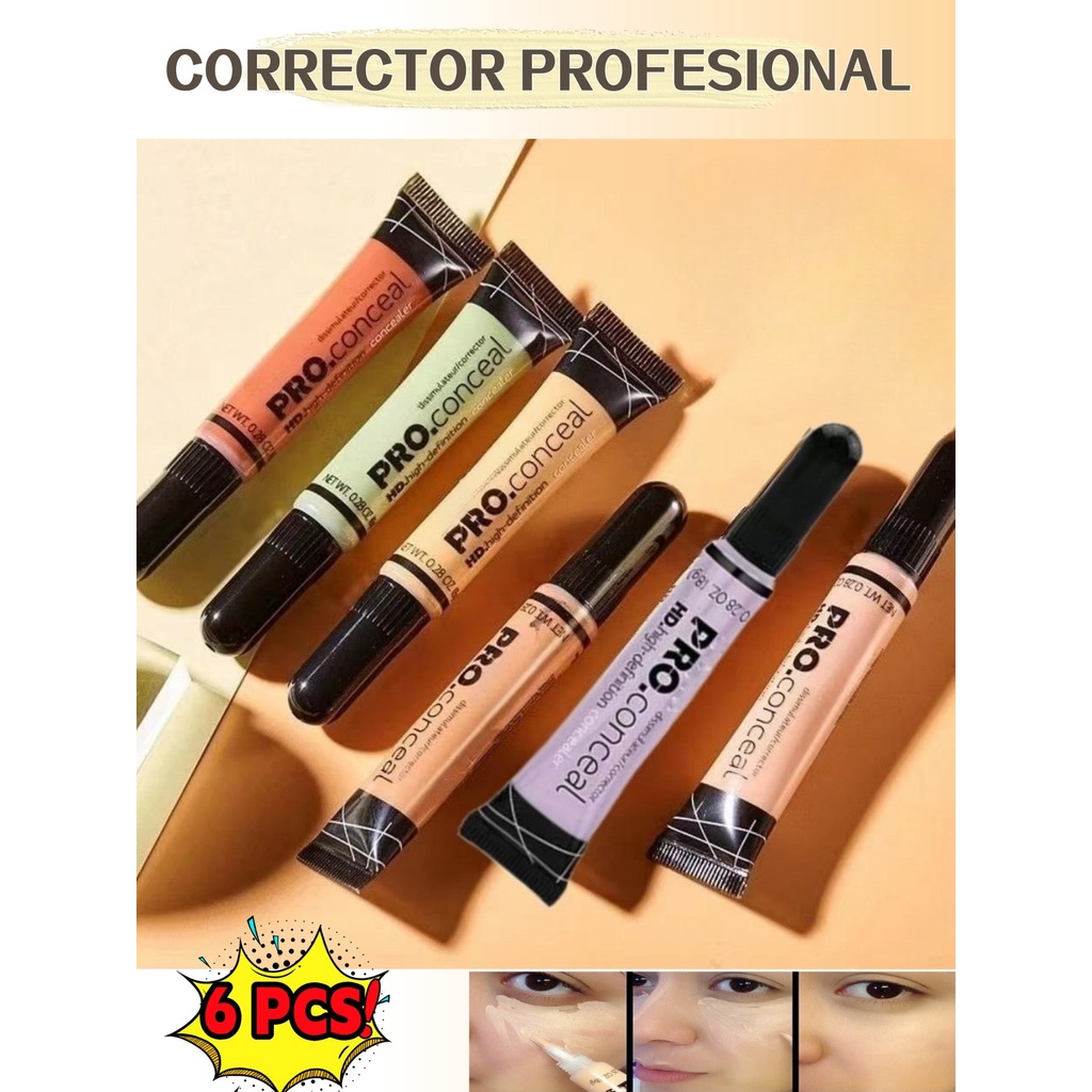 Set de 6 piezas /6 correctores de color/alto corrector de textura ...