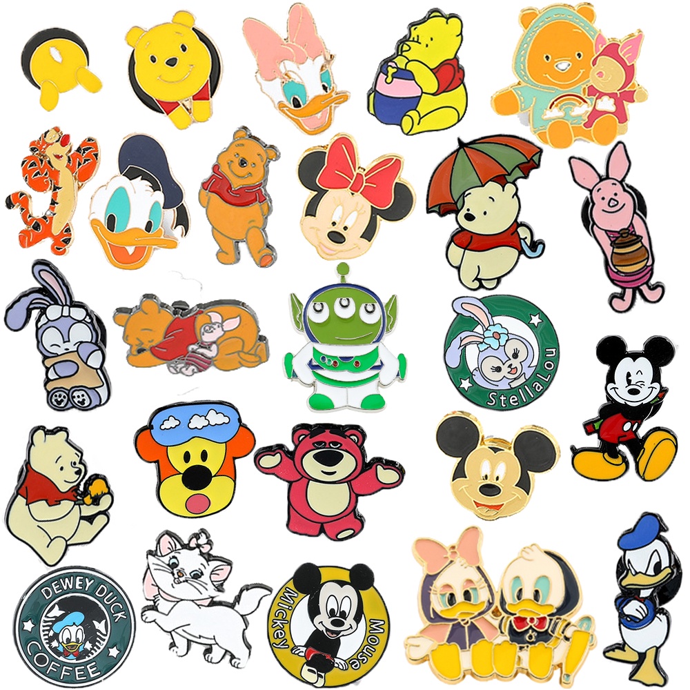 Kit De Broches Disney Mickey Mouse Insignia Pato Donald Esmalte Pin ...