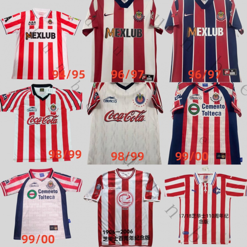 TMLC Retro 1996-1997 98-99-00 Chivas Kits De Hogar Y Fuera De Casa 100 ...