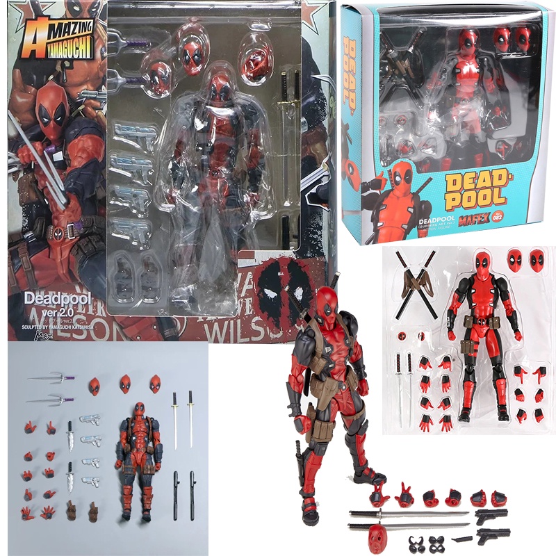 Revoltech Mafex Deadpool 025EX Neca Dead Pool Figma Figura De Acción ...