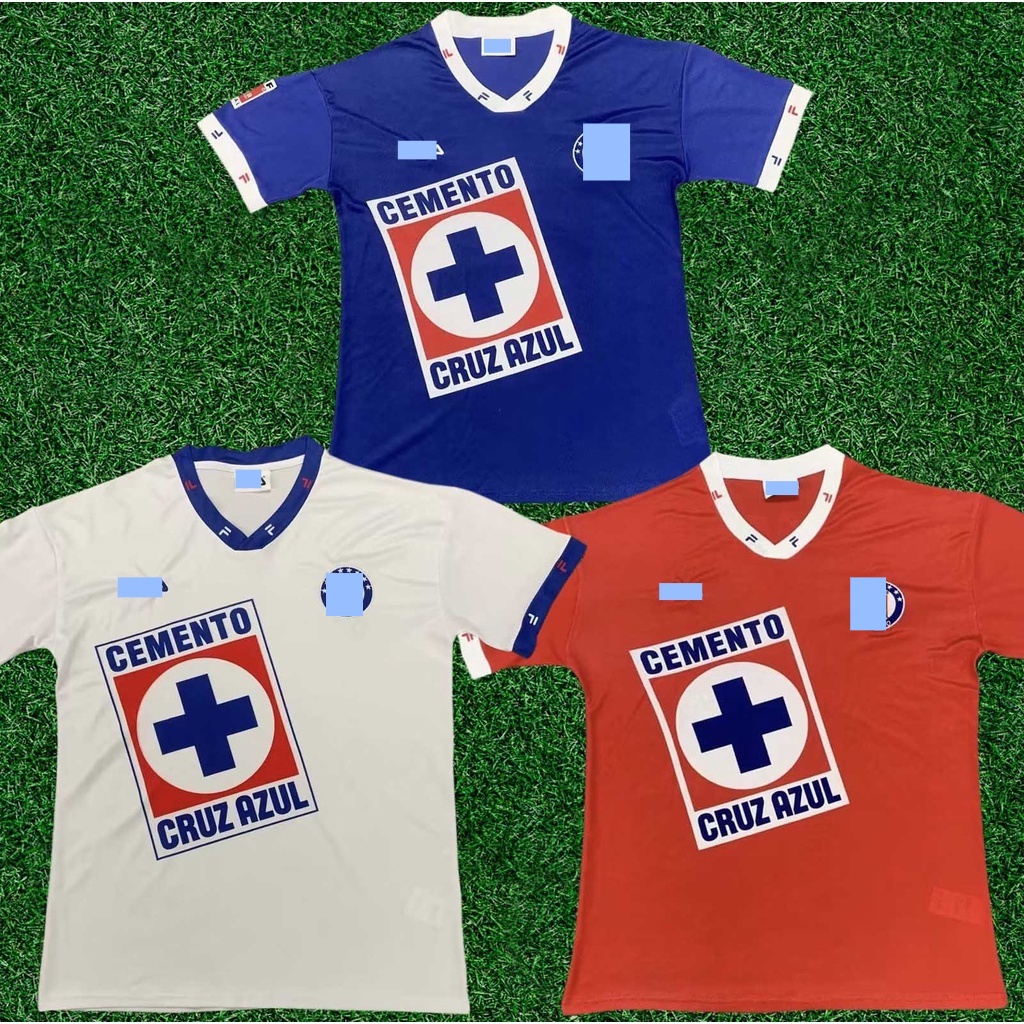 1996 Cruz Azul retro hogar lejos tercera manga corta Azul vieja ...