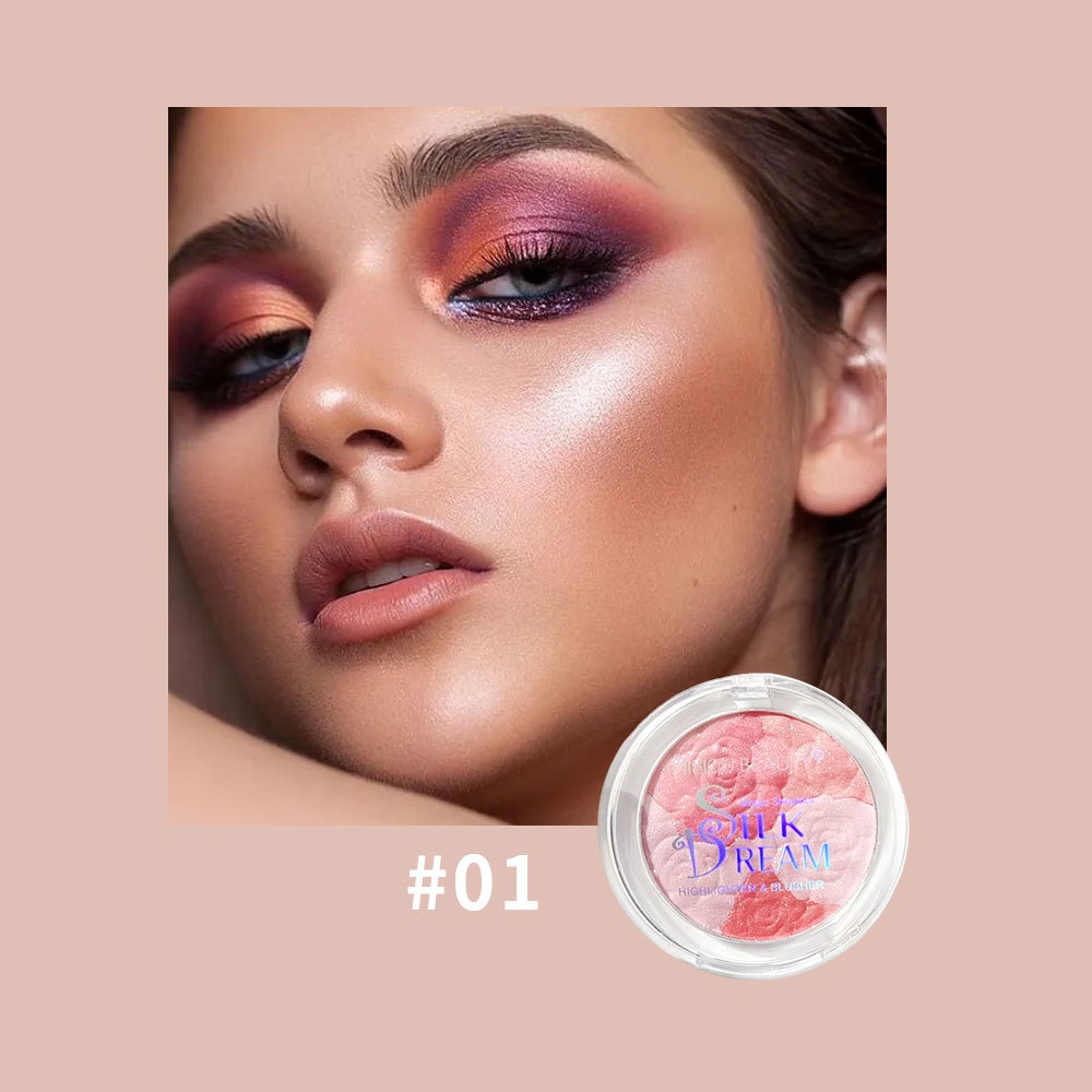 Misiou Beauty-pétalo de rosa en relieve de tres colores, tallado ...