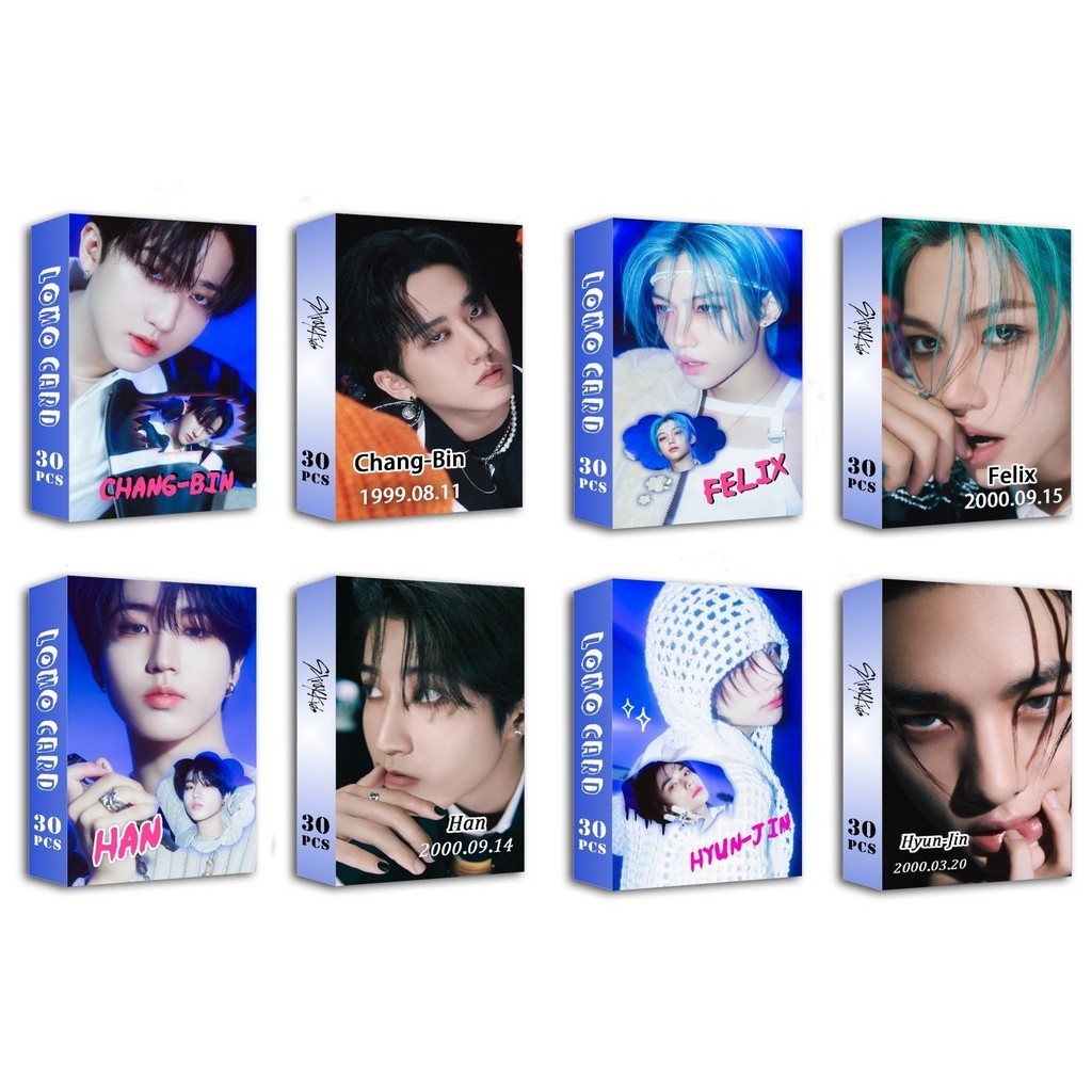 30 Pzs/Caja STRAYKIDS Rock STAR MAXIDENT Photocards Felix I.N Seungmin ...