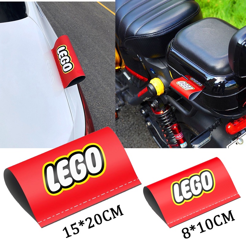Car Exterior Decoration Washed Mark Stick Label Lego Creative Bumper ...