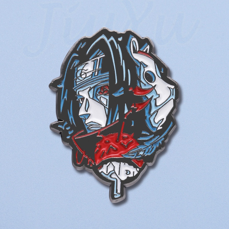 Naruto Esmalte Pins Recoger Ninja Uchiha Itachi Zorros Máscara Broches ...