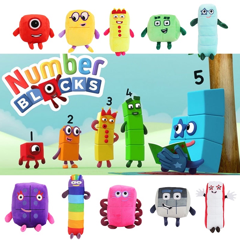 Lindo Numberblocks Muñeca De Peluche Personajes De Anime Bloques De ...