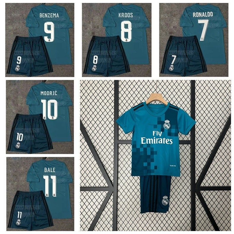2017-18 Temporada Real Madrid Retro Fuera De Casa Fútbol Niños Kit ...