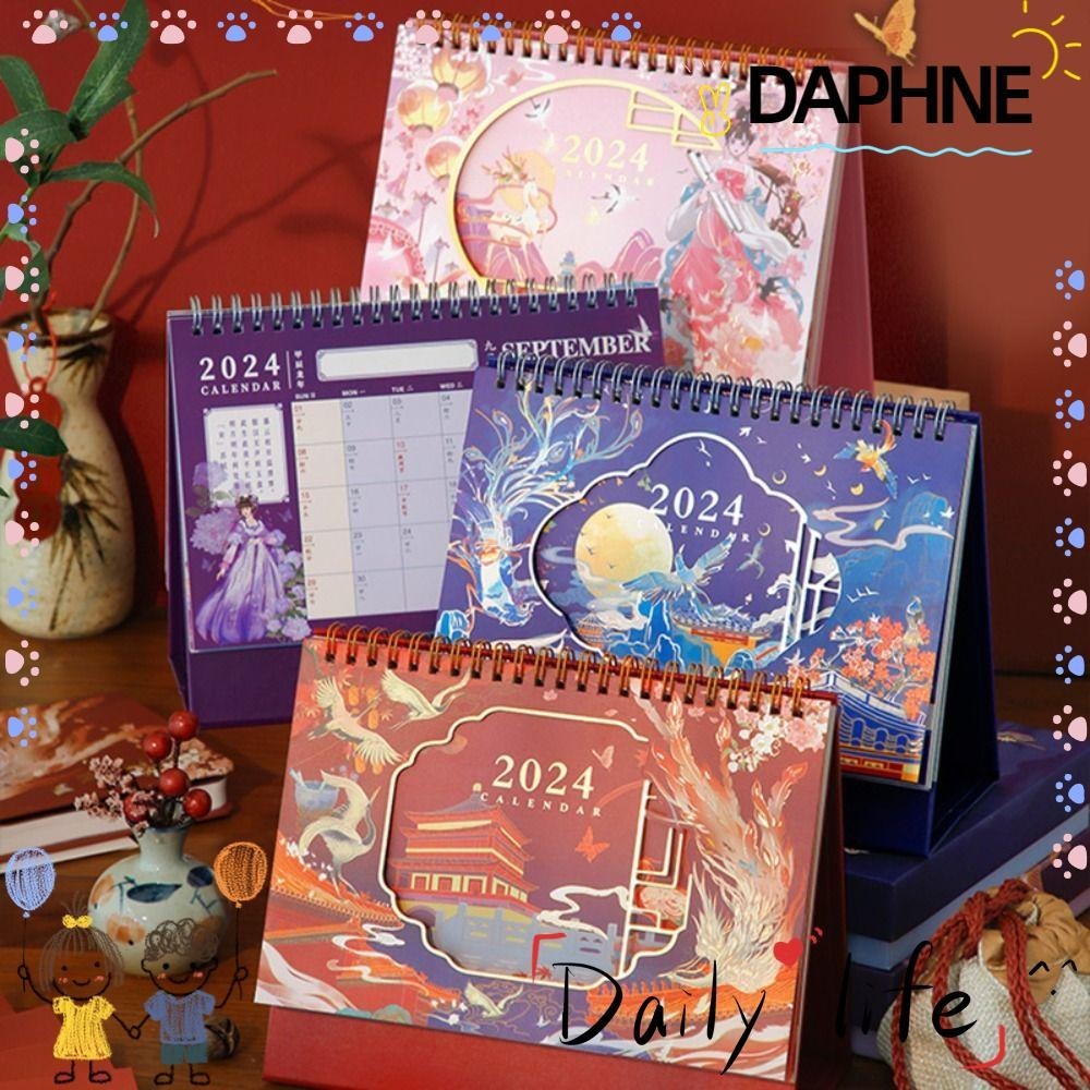 DAPHNE Calendarios De Mesa , Con Pegatinas Calendario De Escritorio ...