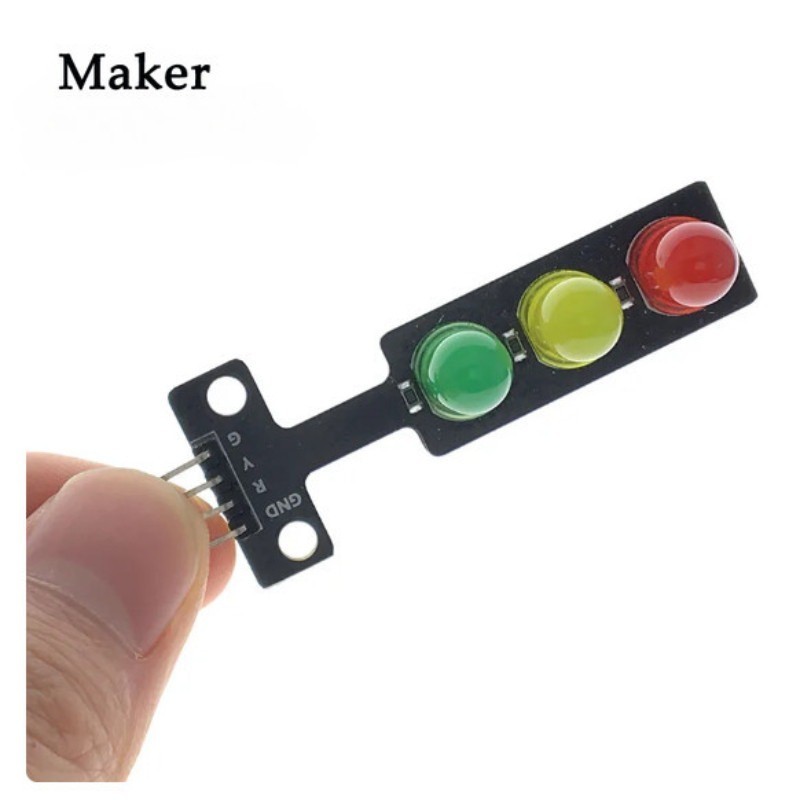 Módulo De Visualización LED De Semáforo De 5V Para Arduino Rojo Amarillo Verde 5mm RGB-Luz De ...