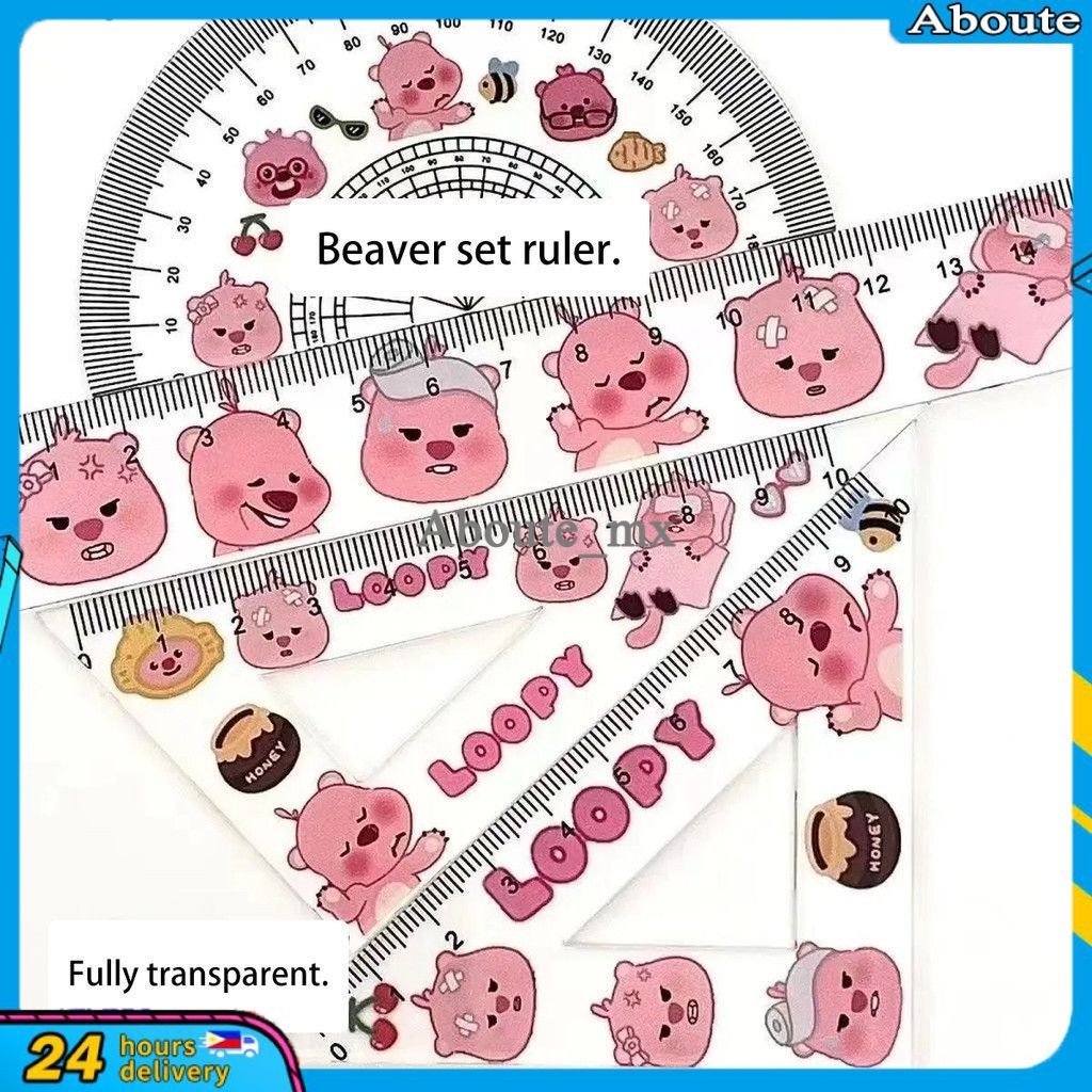 【En la entrega】 Regla Loopy de castor de dibujos animados, regla ...