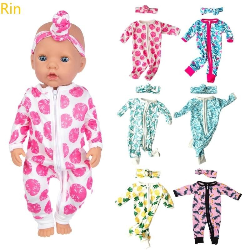 Rin Doll Ropa De Bebé Y Diadema Recién Nacido Niño Niña Juego De Vestir ...