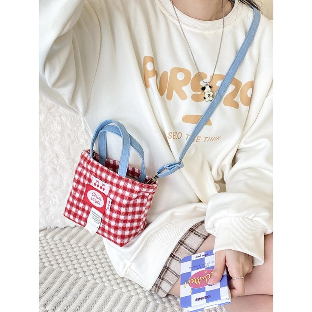 HONG Crossbody Bolsa , De La Axila Roja A Cuadros Compras Diaria De ...