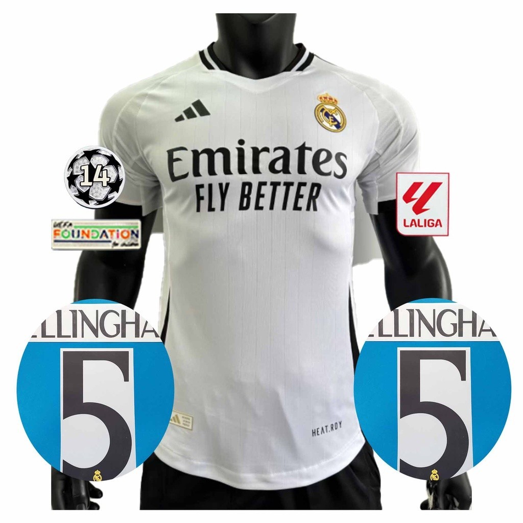 24-25 real madrid home player Issue BELLINGHAM VINI JR Camisetas De Fútbol De Los Hombres ...