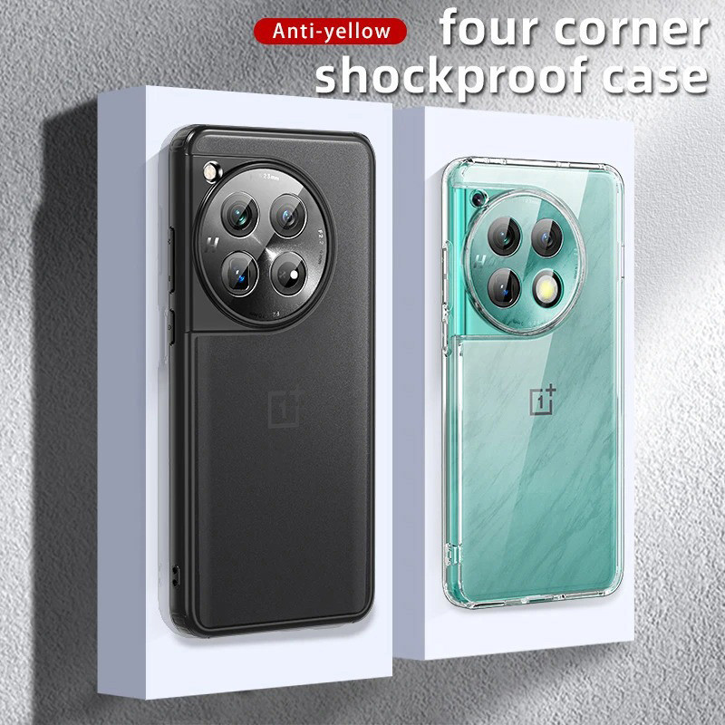 Para OnePlus 12 12R 11 11R 5G Híbrido Transparente Antigolpes TPU Y PC Mate Airbag Funda A ...