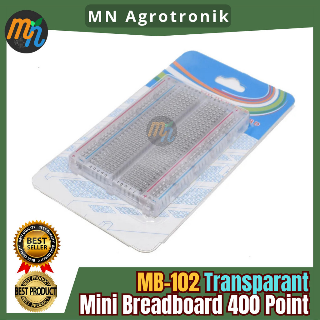 Mini BREADBOARD 400P Tablero De Experimento De PROTOBOARD Transparente MB-102 DIY | Shopee México