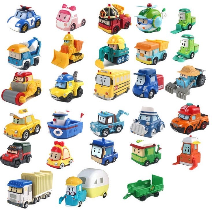 Robocar Poli Korea kids Toys Robot Roy Haley Anime Metal Figura De ...