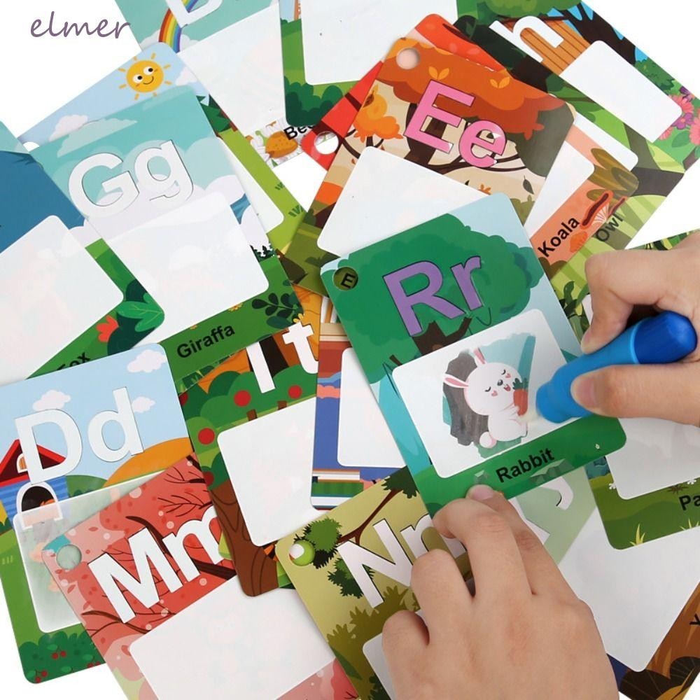 ELMER Aqua Painting Doddle Flashcards , 26 Letras Palabras Alfabeto ...