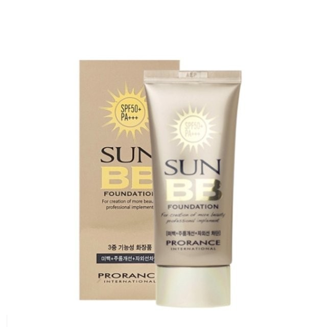 Fundación Prorance Sun BB 50g (SPF50 +) x2pack (Crema) | Shopee México