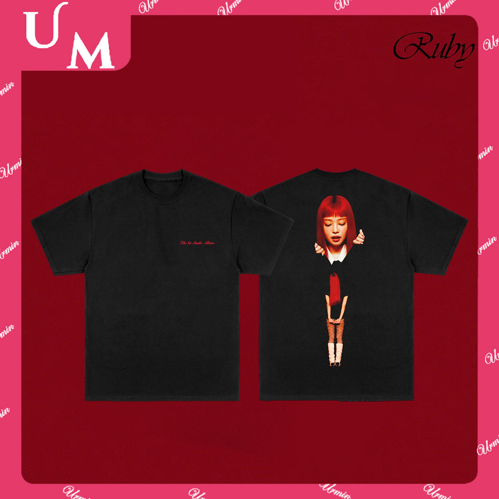 KPOP BLACKPINK JENNIE Ruby Merch Camiseta De Algodón Minimalista Más ...
