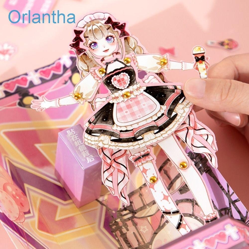 ORLANTHA Niñas 3D Muñeca De Papel , Montessori Anime Libros De ...