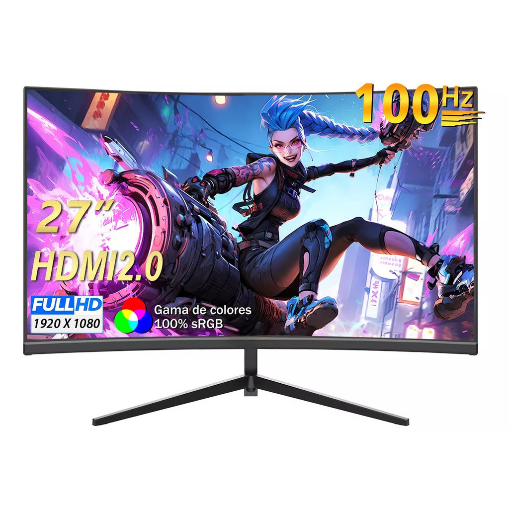 Monitor Gamer Pc Led 100 Hz 27'' Fhd Bocinas Monitor | Shopee México