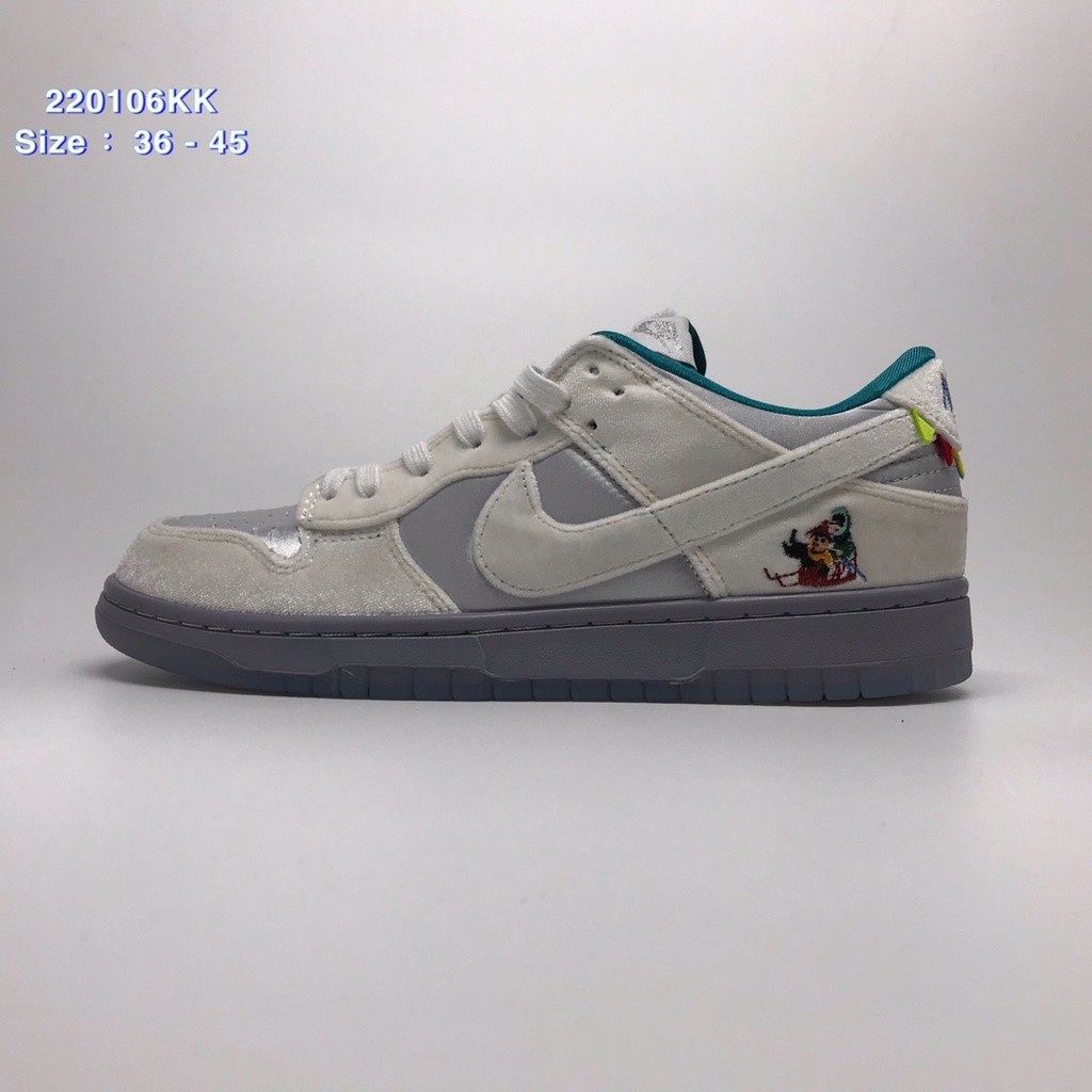 N-I-K-E Dunk bajo "Hielo" Frozen 2,0 Suede SB cabeza Ralle tablero moda ...