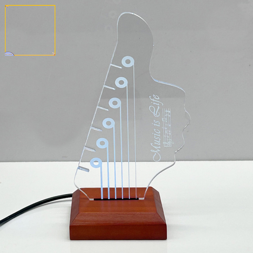 Wooden Pick Display Case Unique Guitar Showcase Electric Holder with ...