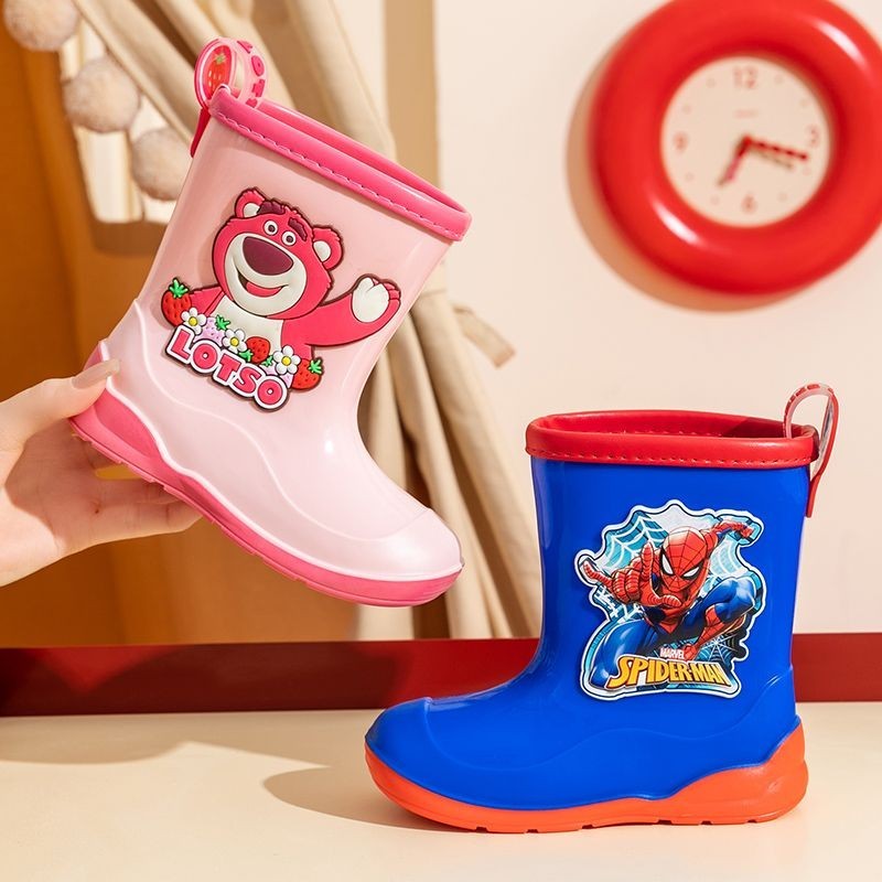 Disney Spider-Man strawberry bear Botas de lluvia para niños y niñas ...