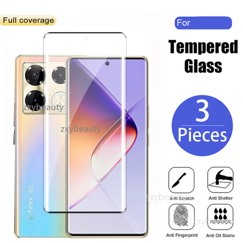 Cubierta Completa De Vidrio Templado Curvado Para Infinix Note 40 Pro ...