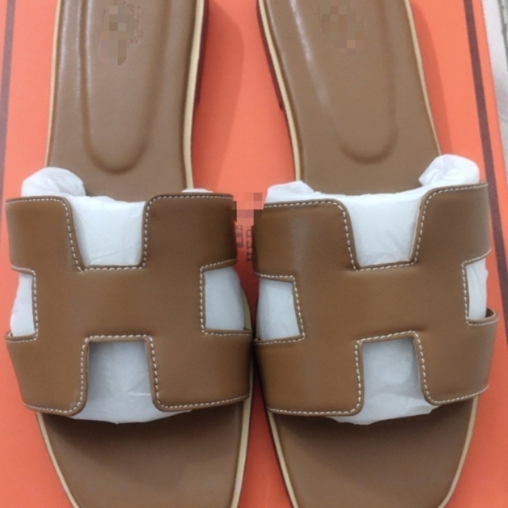 Zapatillas Hermès lisas y suaves para mujeres, uso de verano, Hermès 2025, sandalias planas de ...