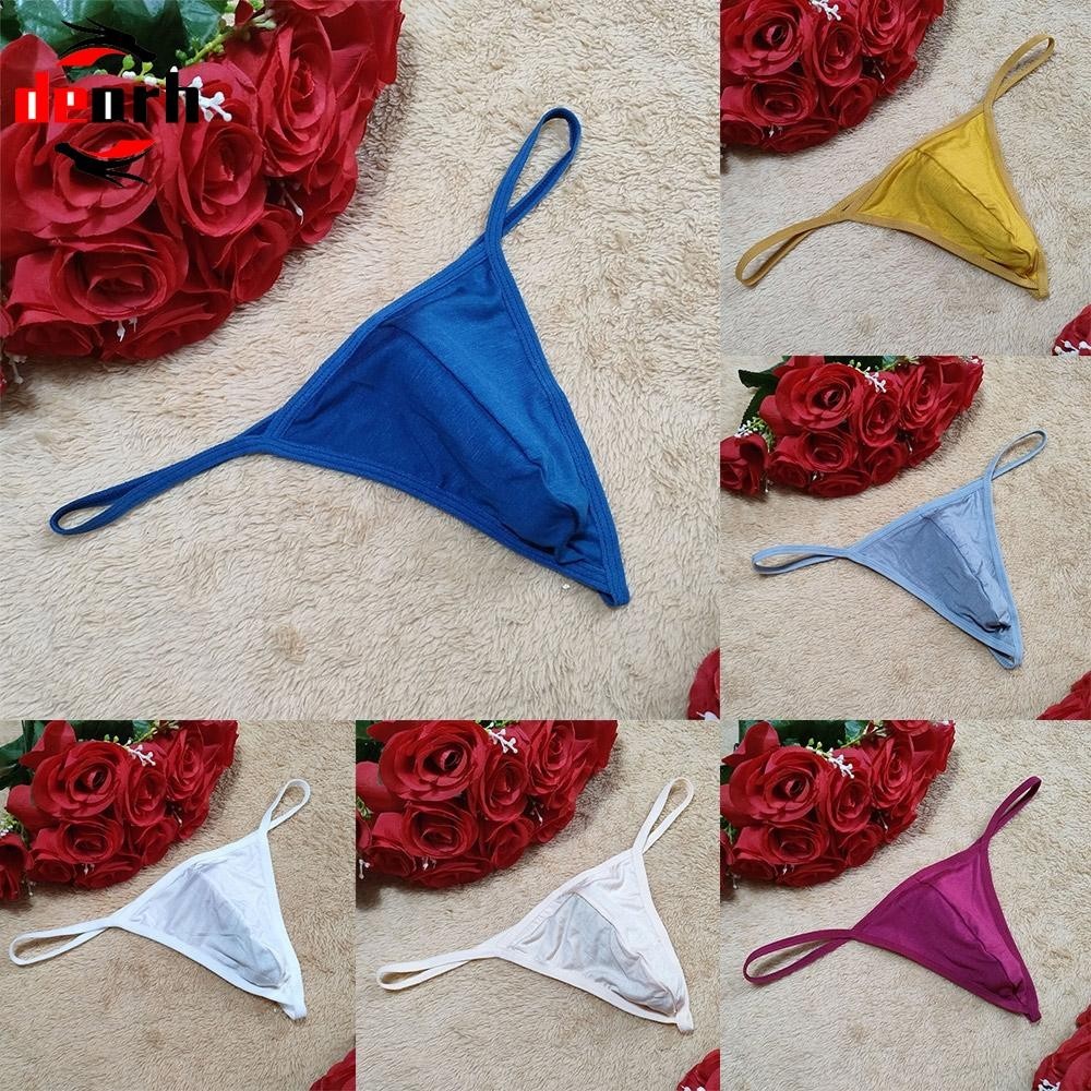Sexy Sheer Pouch Mejorando La Cintura Baja De Los Hombres G String Bikini Ropa Interior Shopee