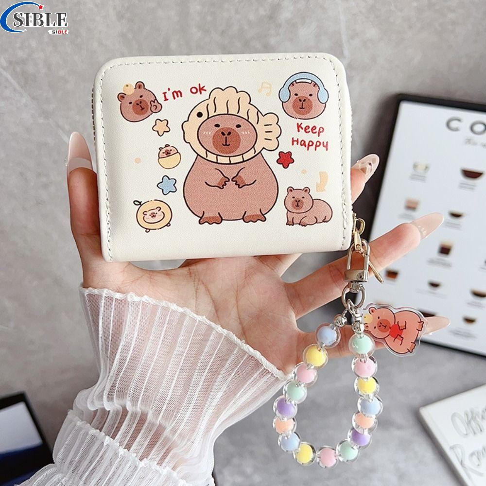 SIBLEY Capybara Pu Cartera , Kawaii Animal Bubu Dudu Monedero ...