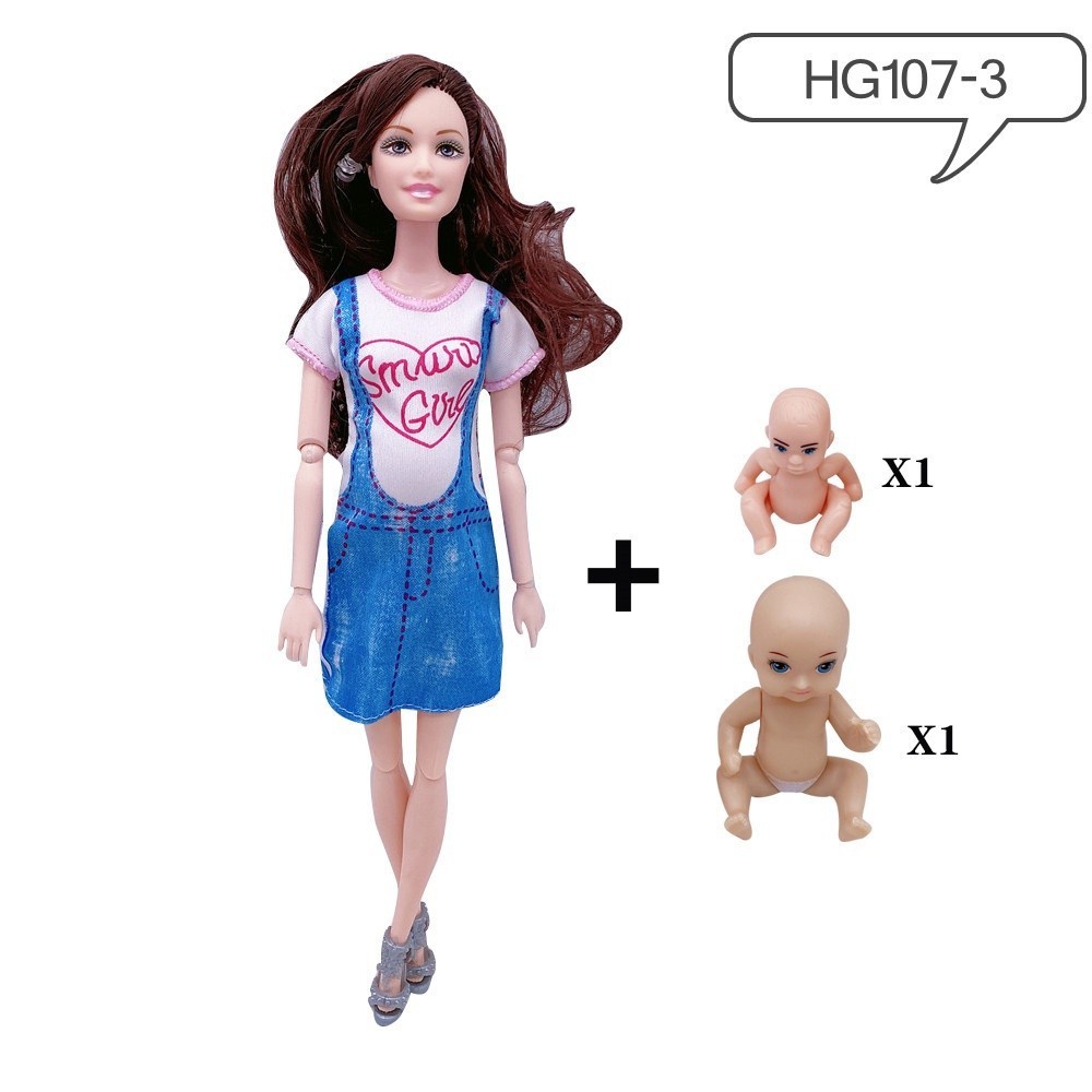 24 horas entregas jugar casa juguete embarazada muñeca Barbie 30CM moda ...