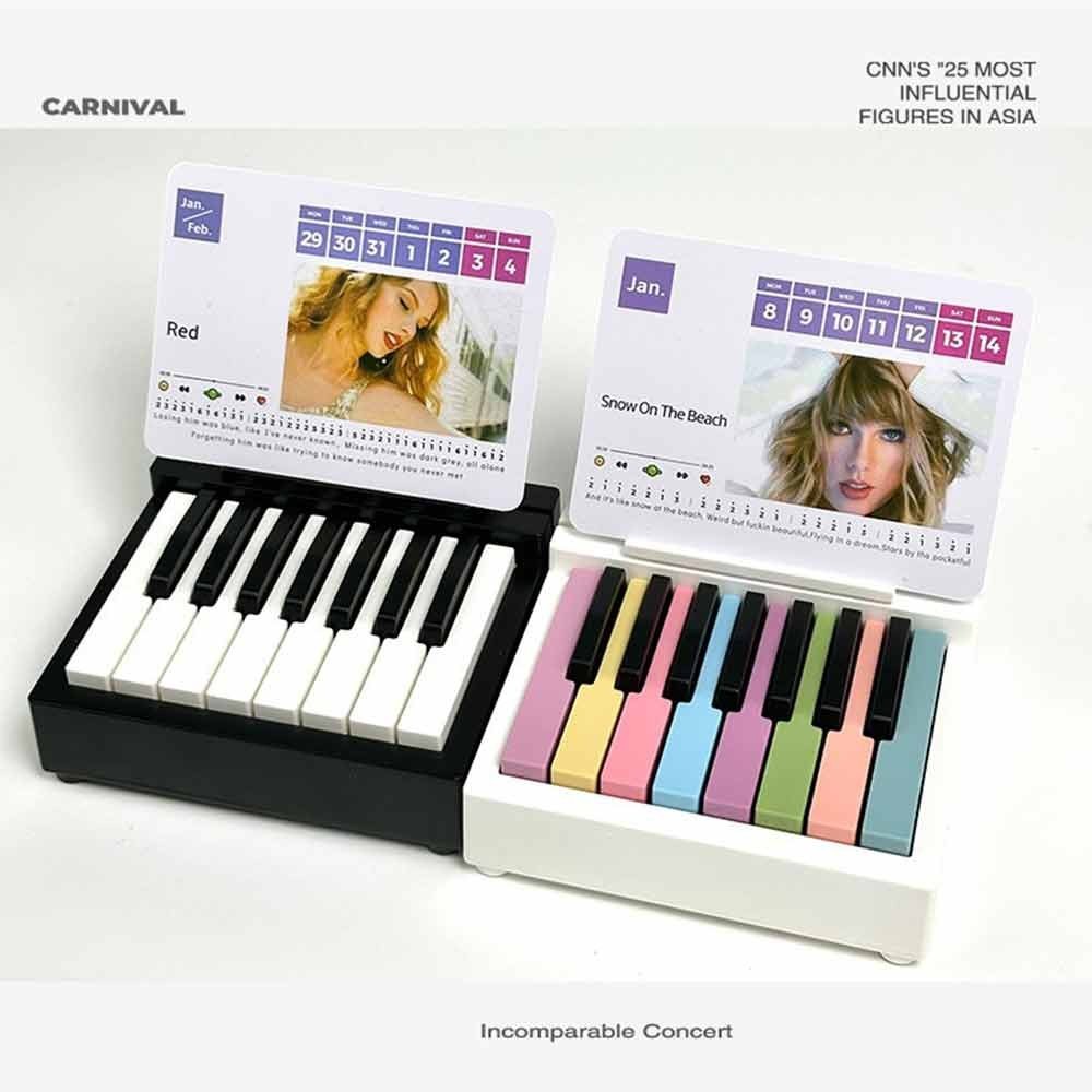 Mini Piano Playable Calendar Notation Taylor Swift Play Music Card Fun ...