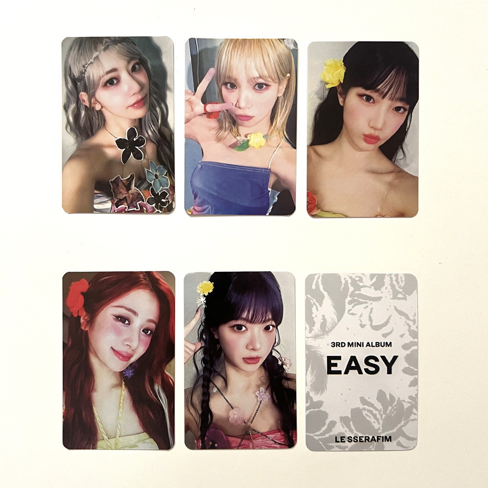 1-5pcs/set LE SSERAFIM 3rd mini Album EASY Photocards K4 POP M2U ALADIN ...