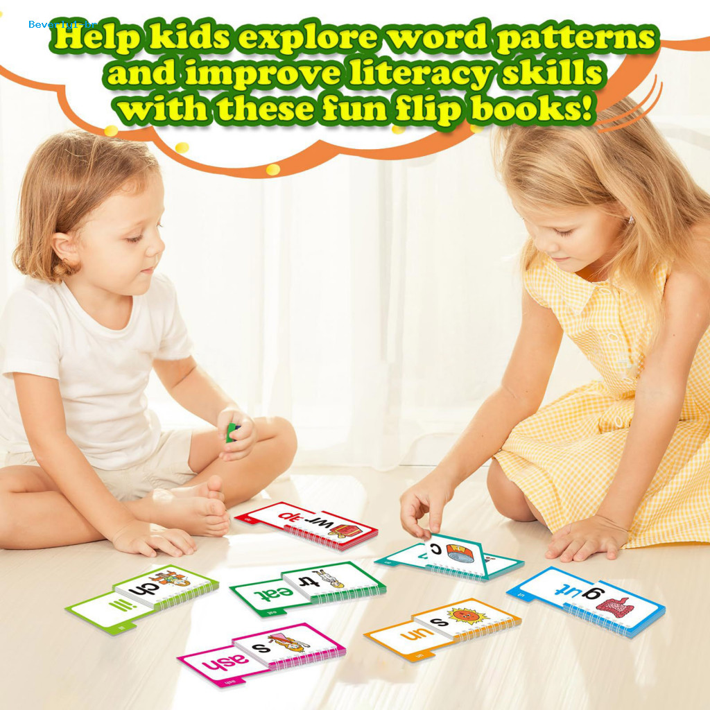 Learning Reading Book Word Family Flash Cards Families for Preschoolers ...