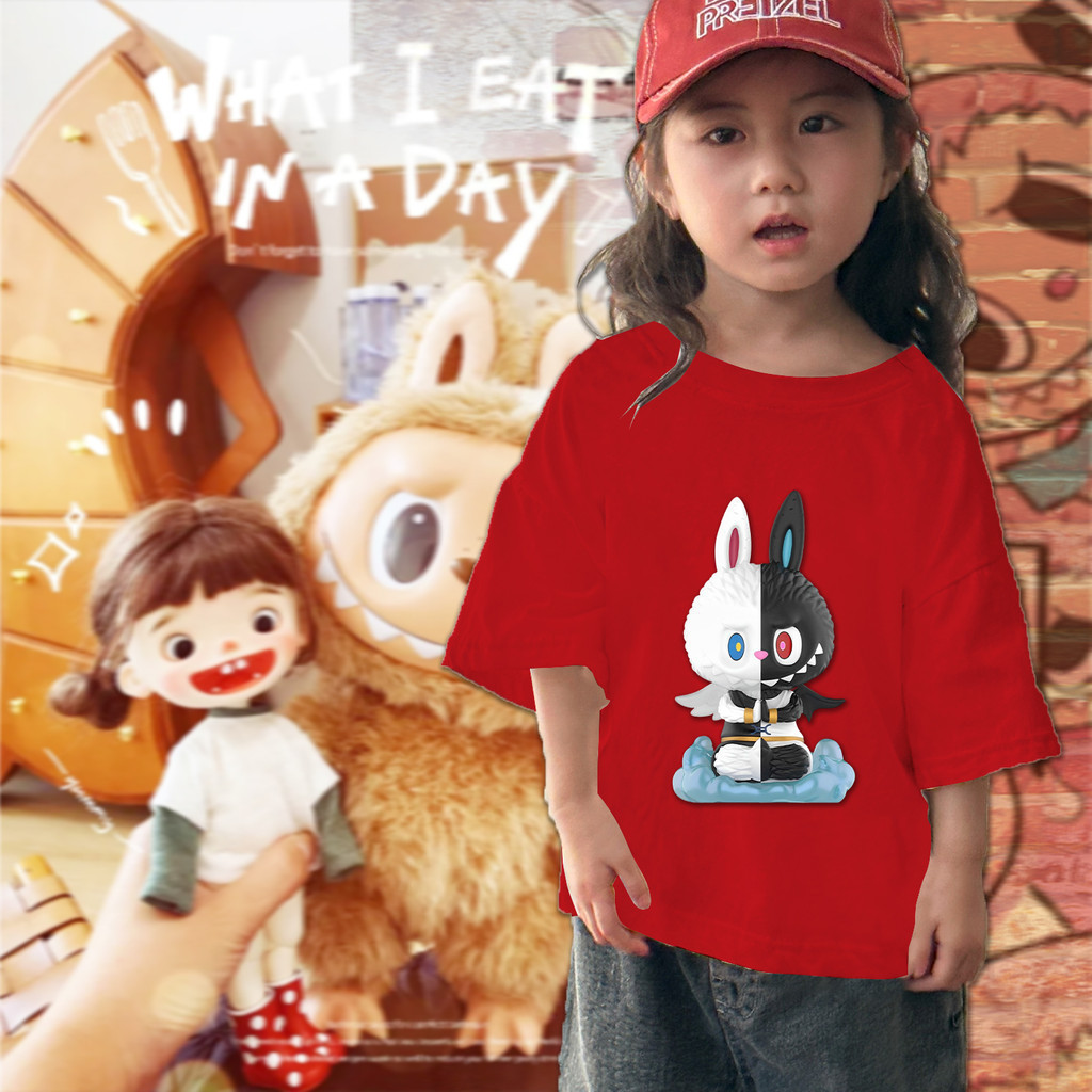 Camiseta Para Niños 2024 Labubu Labu Boo Pop Mart Diseño De Dibujos ...