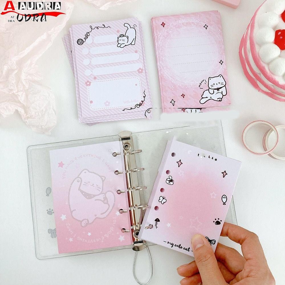 AUDRA M5 A8 Papel De Recambio Para Cuadernos De Hojas Sueltas , 30 De Interior De Gato De ...