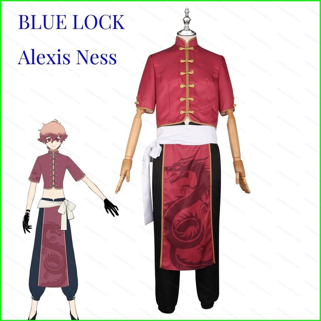 BX Azul Cerradura Alexis Ness Estilo Chino cosplay Tela Fiesta De ...