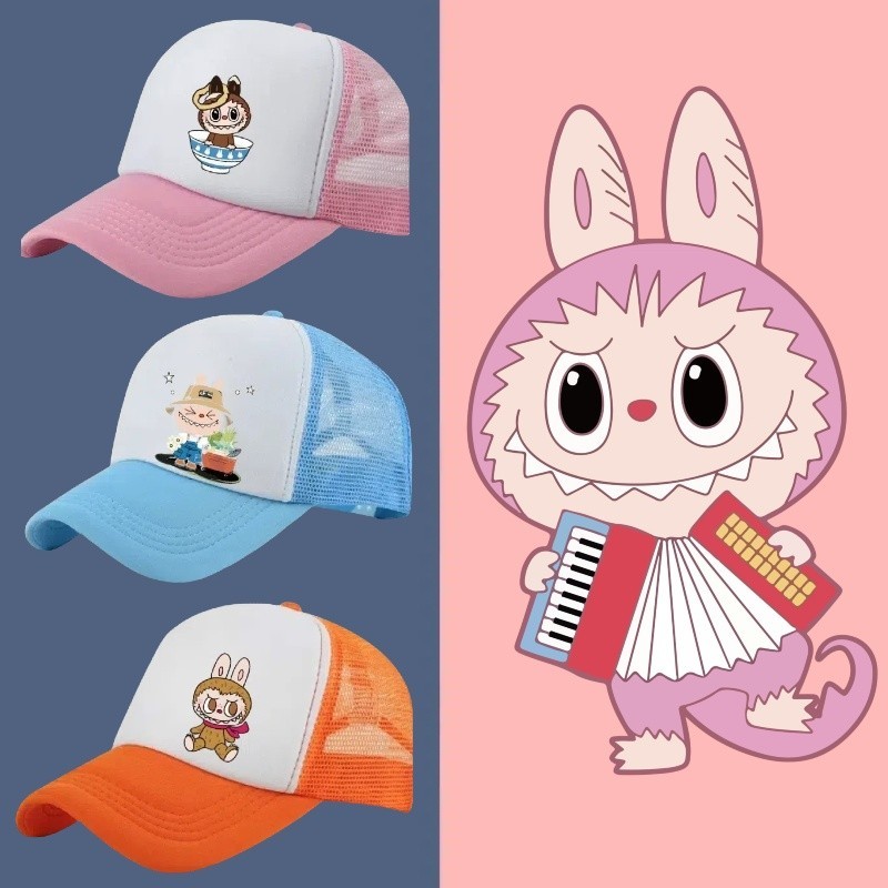 POPMART Los Monstruos LABUBU Sombrero De Malla Para Niños Personalizado ...