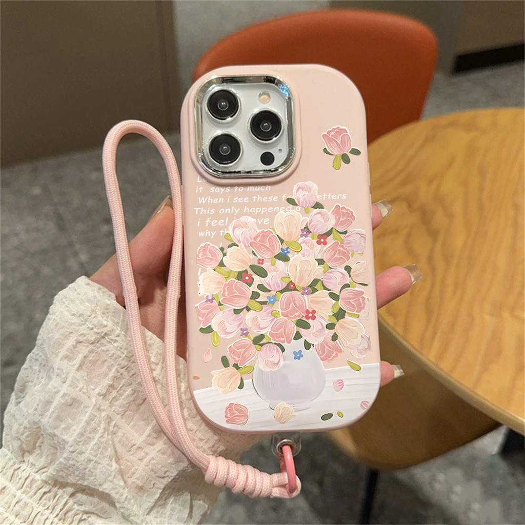 Romántica Rosa Tulipán Caso OPPO A60 A3X A3 NFC A40M A40 A5S A16 ...