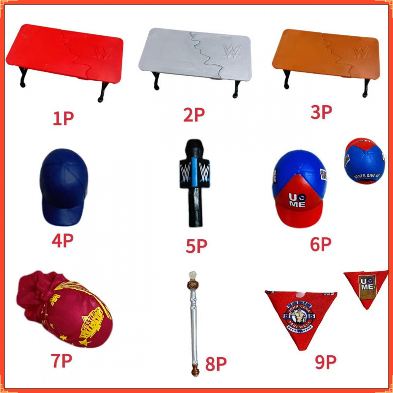 Wwe Wrestler Figura Ropa Sombrero Accesorios De Mesa 6-7 Pulgadas ...