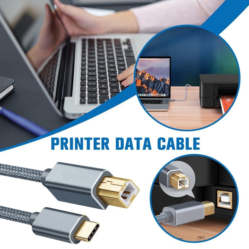 Cable Universal De Impresora Typec A Usb Para Escaneo De Transferencia ...
