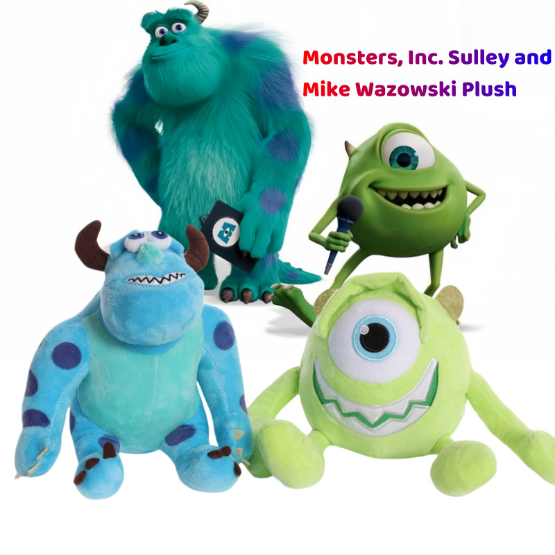 Monsters , Inc . Muñecos De Peluche Sulley Y Mike Wazowski Personajes ...
